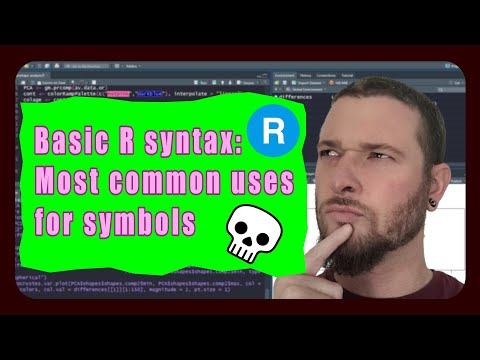 R coding Tutorial 1: What do the symbols mean?
