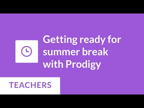 Getting ready for summer break with Prodigy