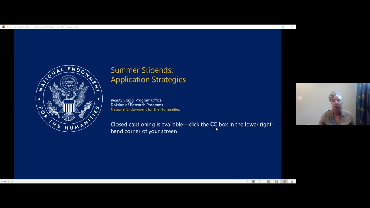 Summer Stipends Application Writing Tips