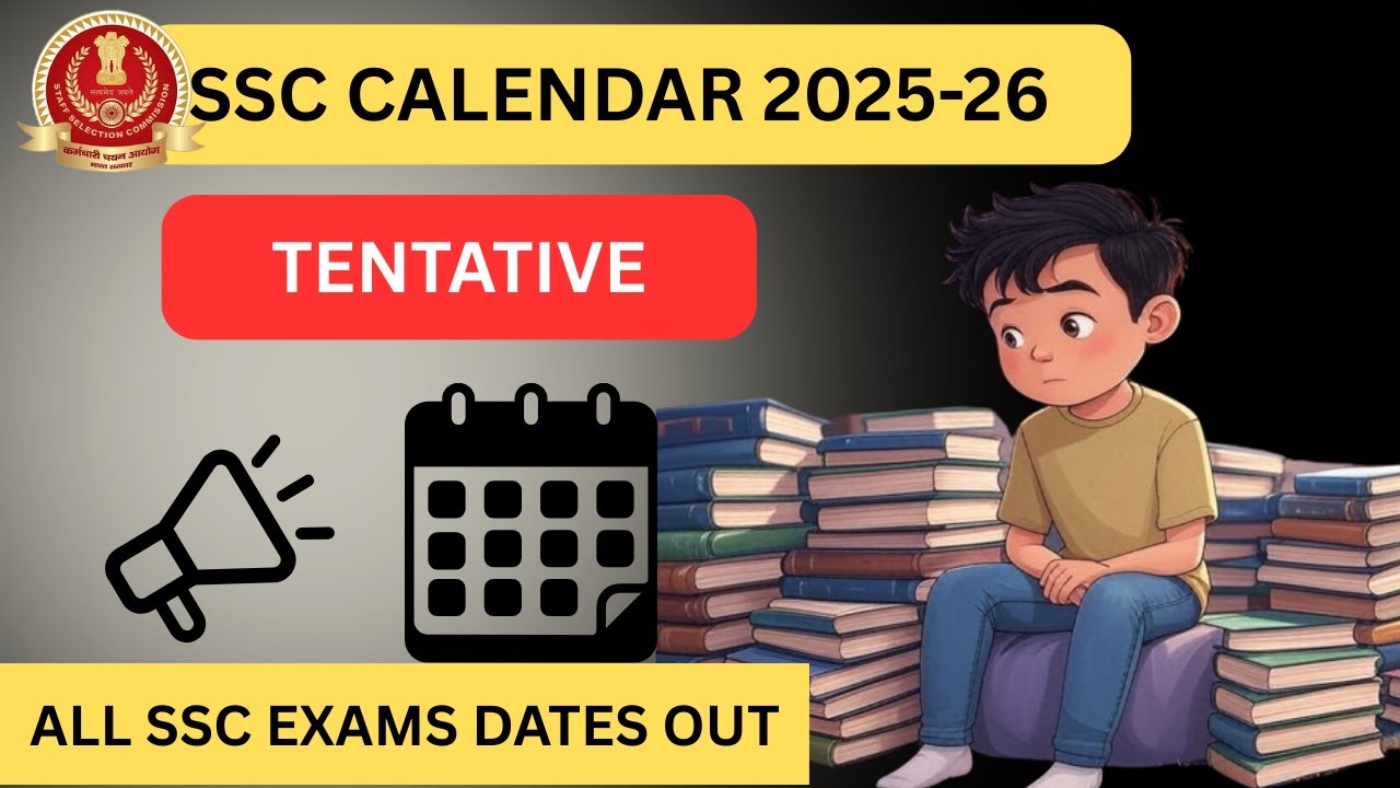 SSC REVISED CALENDAR 2025-26| TENTATIVE| SSC ALL EXAMS DATES OUT| #ssc