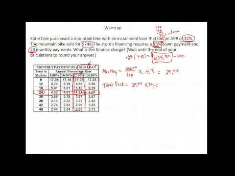 Business Math A workbook 18 warm up