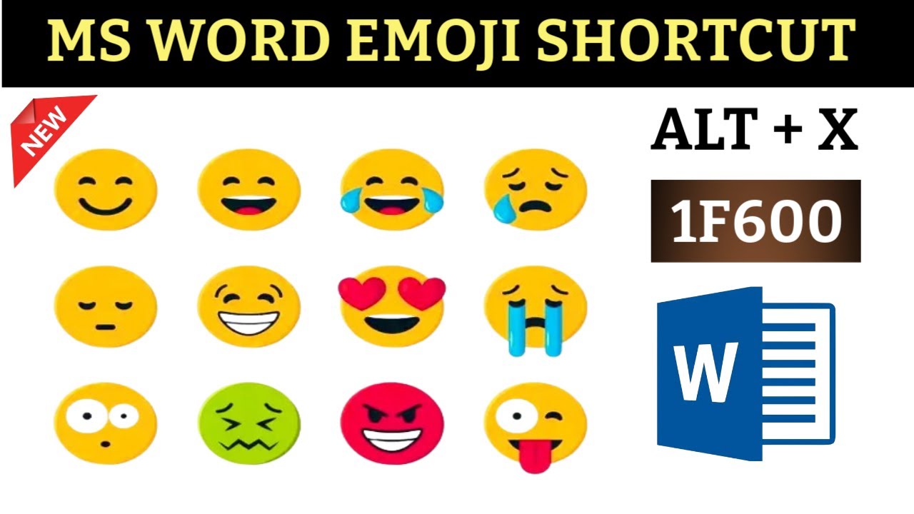 Msword emoji shortcut | word emoji code