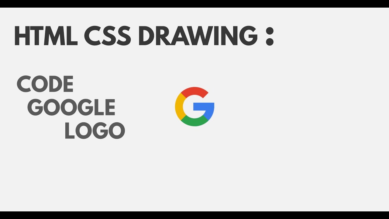 Google logo Illustration CSS | CSS Drawing | CSS Illustration | CSS Speed Art