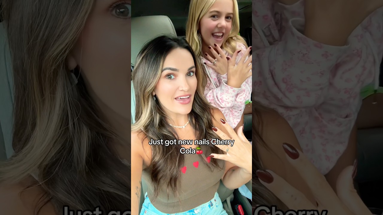 Cherry Cola 🍒fall nail inspo #nails #nailinspo #shorts