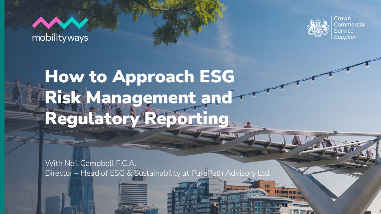 Webinar | How to Approach ESG Risk Management and Regulatory Reporting