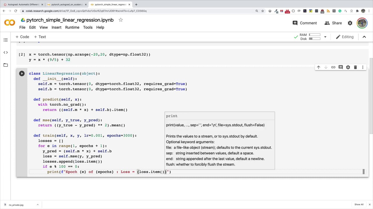 07 04 Linear Regression In PyTorch