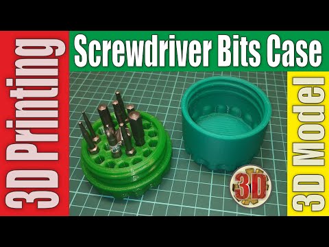 Free STL file 50mm Screwdriver Bits Case 🪛 ・3D printable model to ...