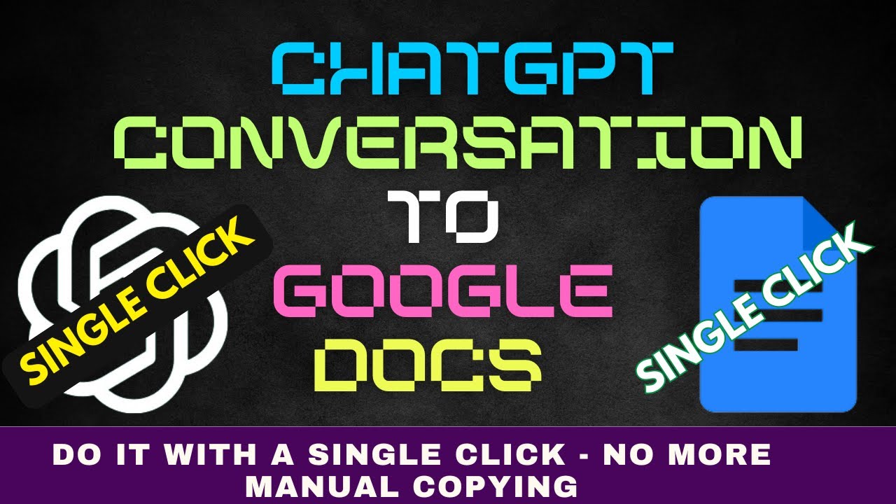 Convert Your ChatGPT Conversation into Google Docs or Word with a Single Click