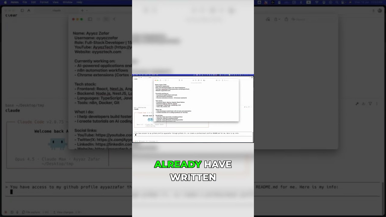 AI Magic: Crafting a GitHub Readme with a Single Prompt #claudecode #github #readme #github