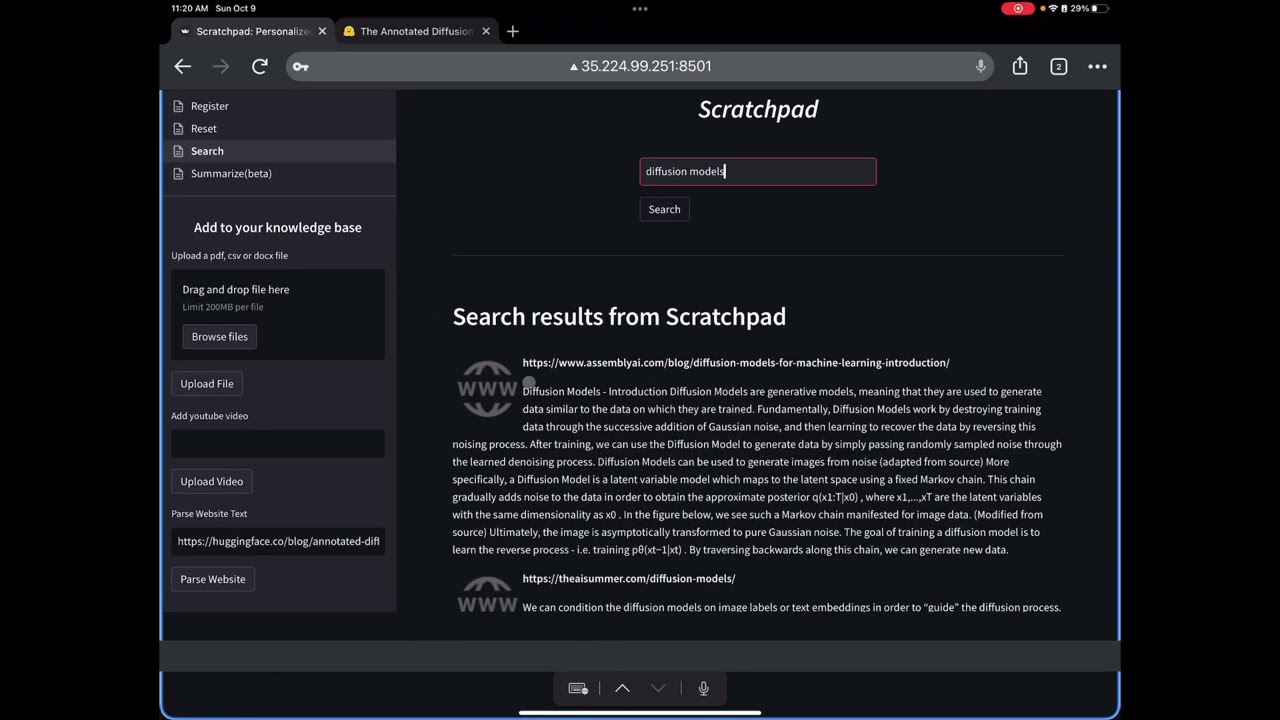 Scratchpad Demo