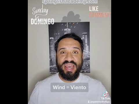 Bad weather vocabulary in Spanish. Hurricane, rain, wind and flood in Spanish.