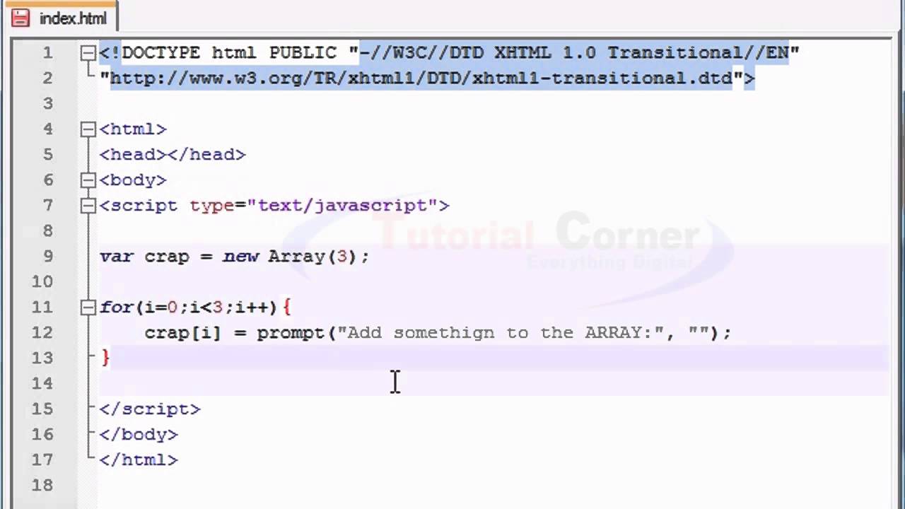 JavaScript Video Tutorial– 33/40. Add Array Elements Using a Loop