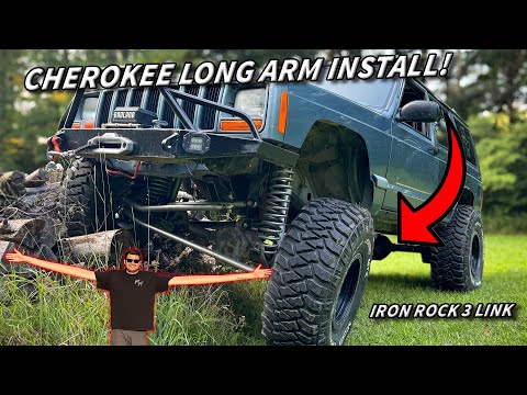 Iron Rock 3 Link Long Arm Install on Jeep Cherokee!