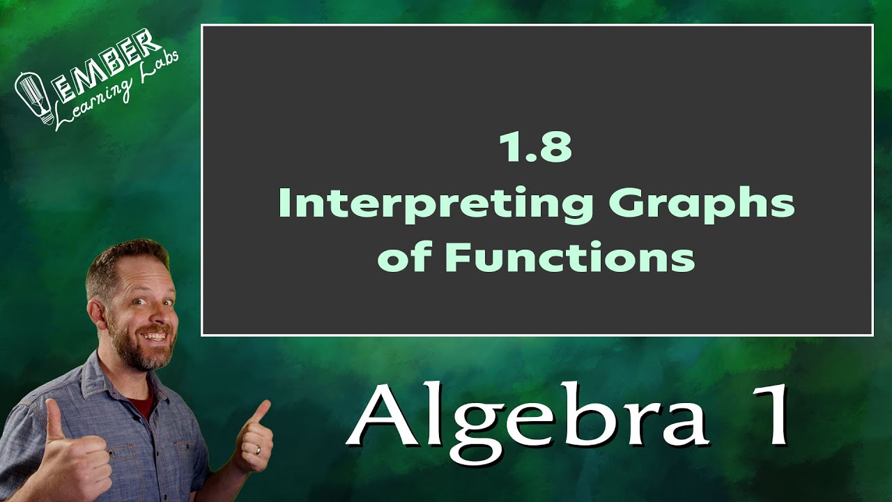 1-8 Interpreting Graphs of Functions | Algebra 1 | Ember Learning Labs
