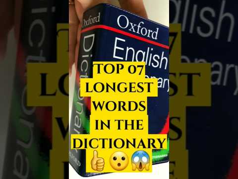 Top 07 Longest Words in the Dictionary 😱😱📖️📚 #shorts #top #longestwords