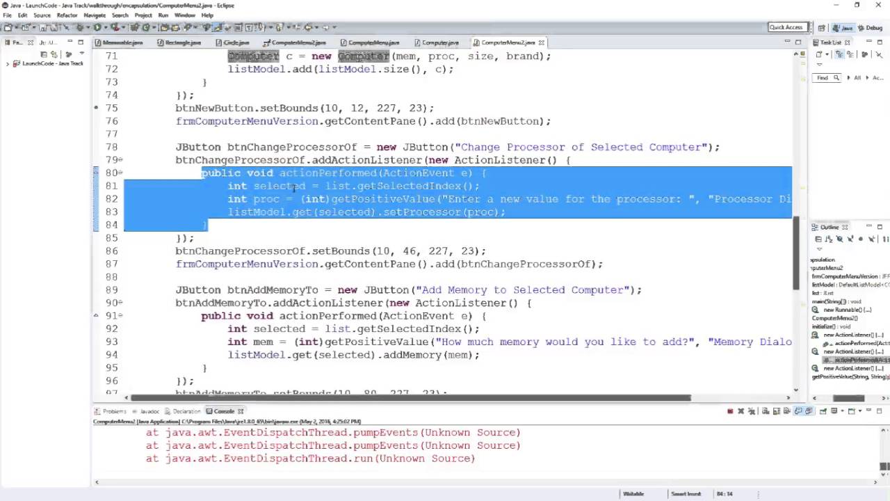 LaunchCode Java Track - GUI