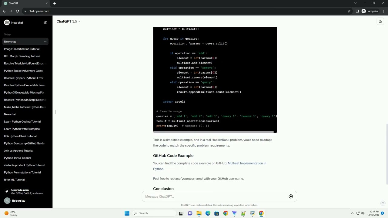 multiset implementation in python hackerrank solution github