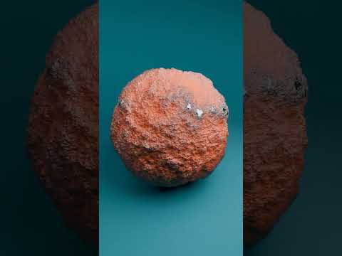 3D extremely rusted metal - #shorts #3d #blender