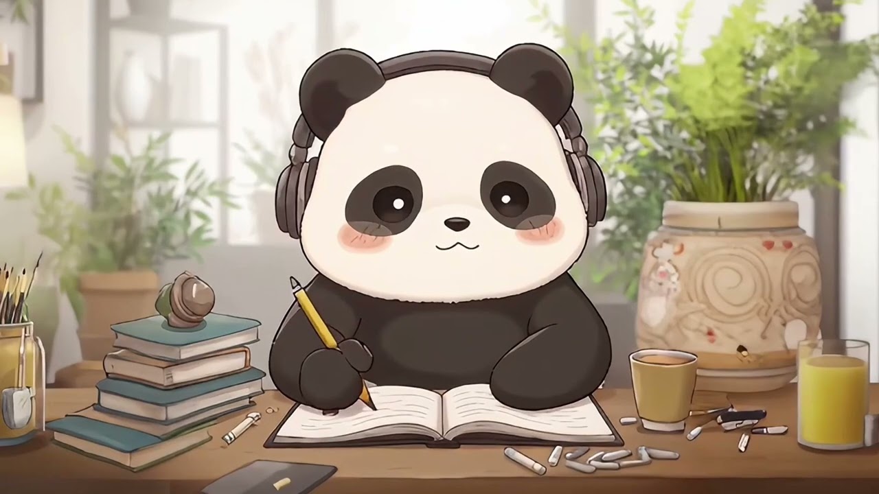 🐼Chill Panda Study Vibes 2HR Long Study Session | Lofi Mix [Beats to Relax]