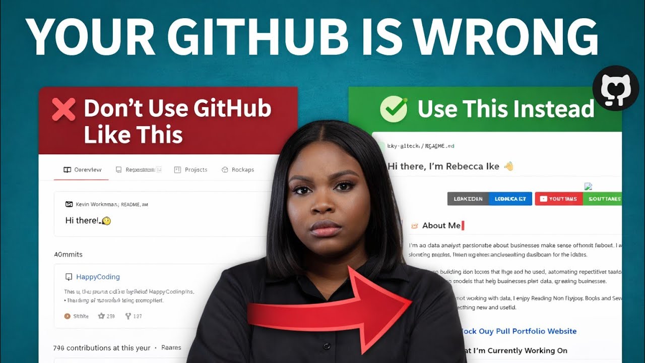 Github Profile Makeover (Step-by-Step + Free Templates)|| Build A Professional GitHub Profile