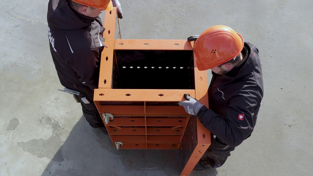 Modular column formwork adjustable from PASCHAL I Assembly instruction [en]