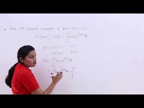 Fourier Transform of Shifted Unit Step Video Lecture - Crash Course (English) for Electrical ...