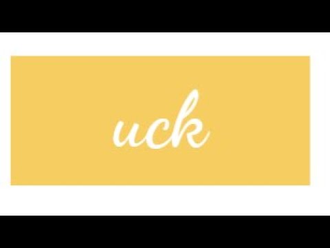 Phonic four letters words ll english words ending with "uck" words family ll sight words.