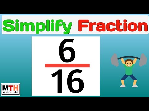 Simplify 6/16 | 6/16 Simplified | Equivalent fraction for 6/16