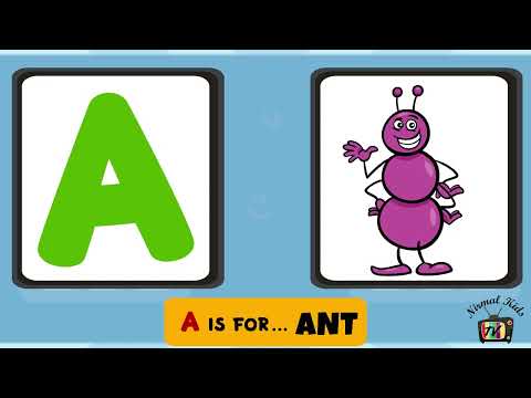 ABC Flashcards for Toddlers | Babies First Words & ABCD Alphabets for Kids by Nirmal Kids TV