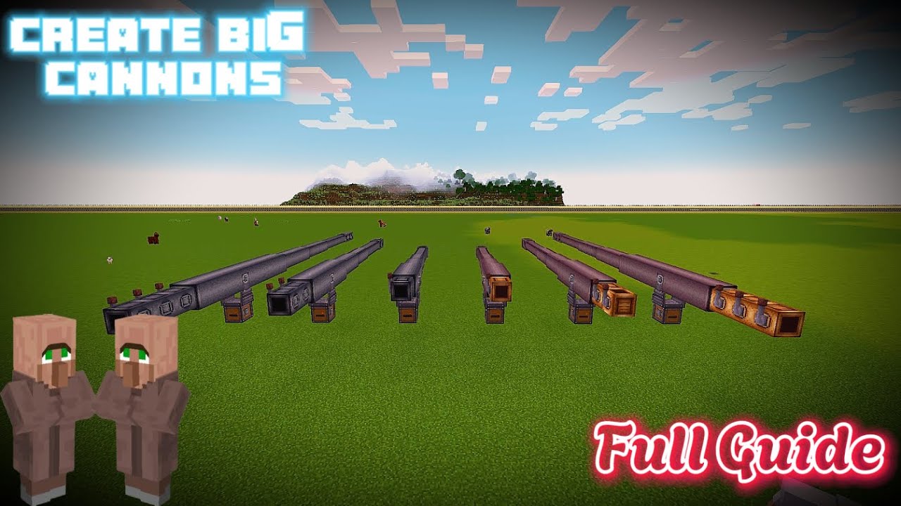 Create: Big Cannons Tutorial(prt-01) || MINECRAFT