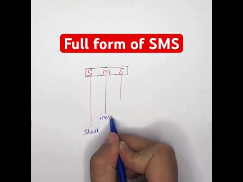 Full form of SMS #shorts #short #vocabulary #englishvocabulary