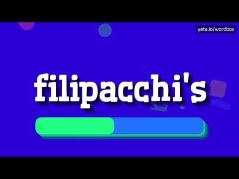 FILIPACCHI'S - HOW TO PRONOUNCE IT!?