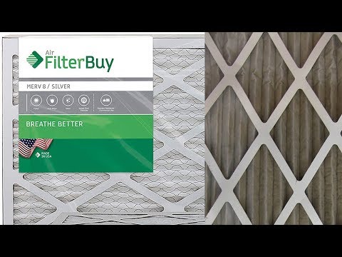FilterBuy Pleated HVAC Air Filter MERV 8