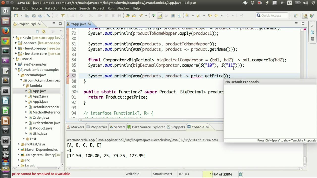 Java 8 Lambda Expressions, Method References and Default Methods (First Class Functions) 6 / 9