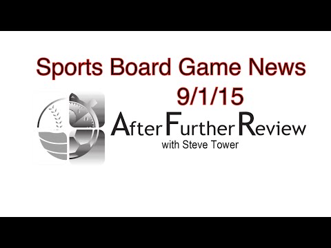 AFR Sports Board Game News for 9/1/15