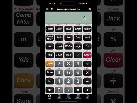 Construction Master Pro Calculator to figure out concrete yards! #concrete #construction #calculator