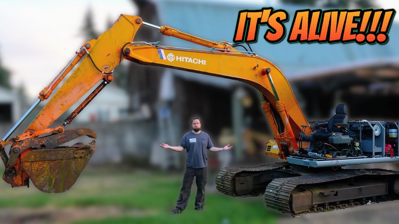It took me 4 years to rebuild this excavator, will it actually work? - Hitachi EX120-2