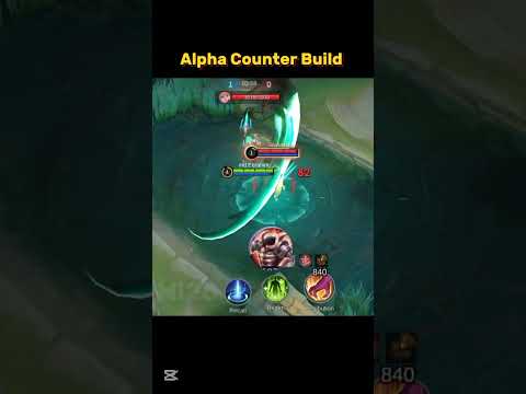 Alpha Counter Build Tutorial Mobile legends #ml2b #alpha #mlbb #shorts