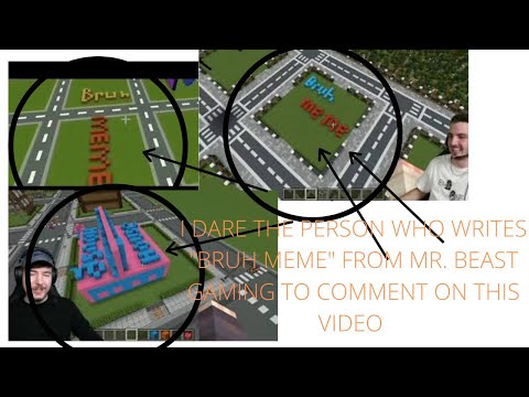 I’m daring the person who writes “Bruh Meme” from Mr. Beast to comment on this video