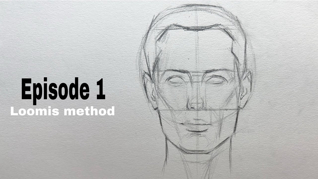 Episode 1 – Draw the Front View Head | Loomis Method Simplified