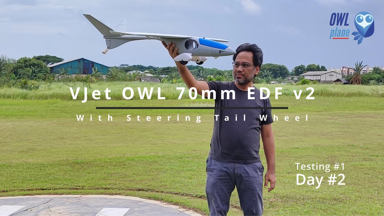 3D Printed RC Plane - VJet OWL v2 | www.OWLplane.com