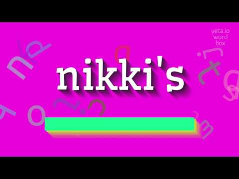 How to say "nikki's"! (High Quality Voices)