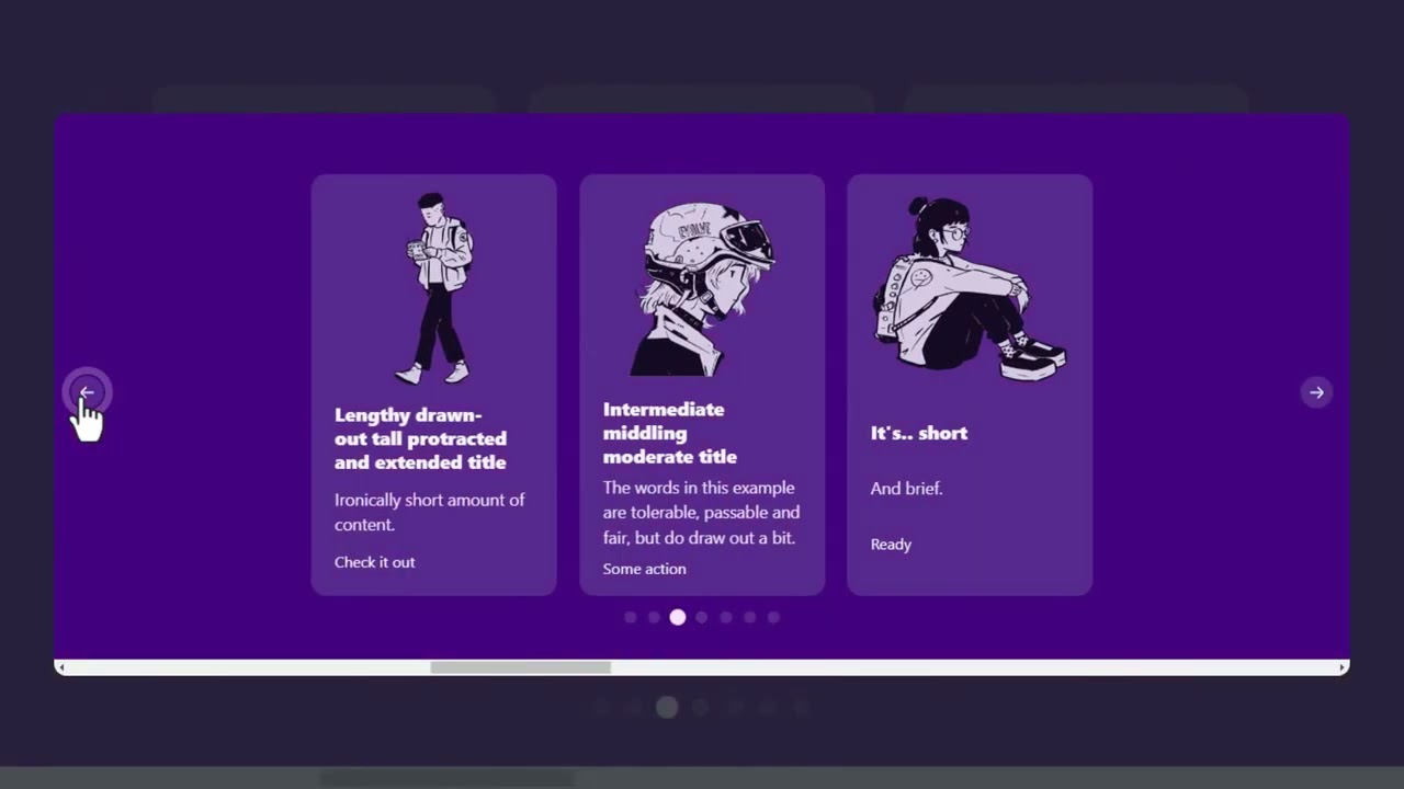 Cards Slider Animation Using Html Css And Only