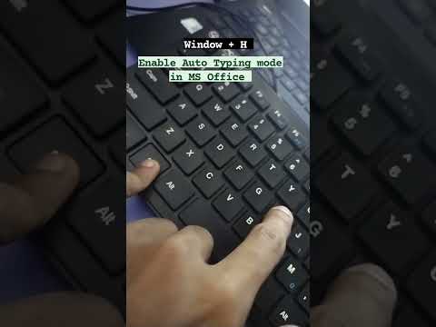 How to enable Auto Typing mode in MS Office in Laptop PC #Shorts