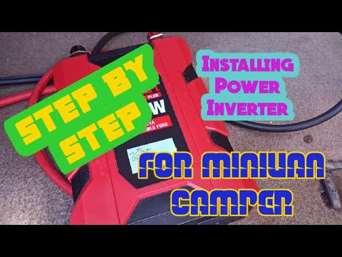 Van camping: Installing 400 Watts Inverter in a 1999 Toyota Sienna (Step by step)
