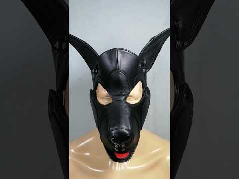 Leather puppy hood #puppyhood