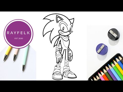 Sonic the Hedgehog Coloring Pages | Free Sonic Coloring PDF Sheets | Rayfelk Arts and Printables