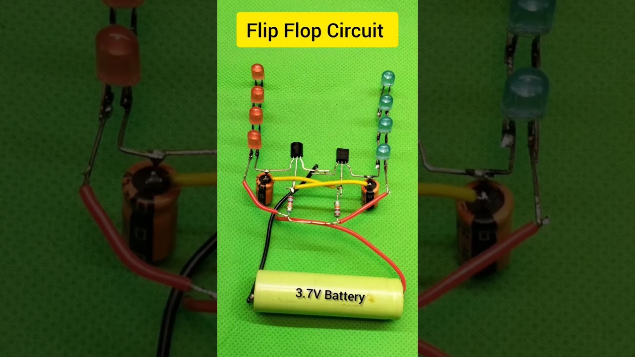 How To Make A Flip Flop Led Chaser Circuit #flipflop#ledchaser#led flasher #experiment