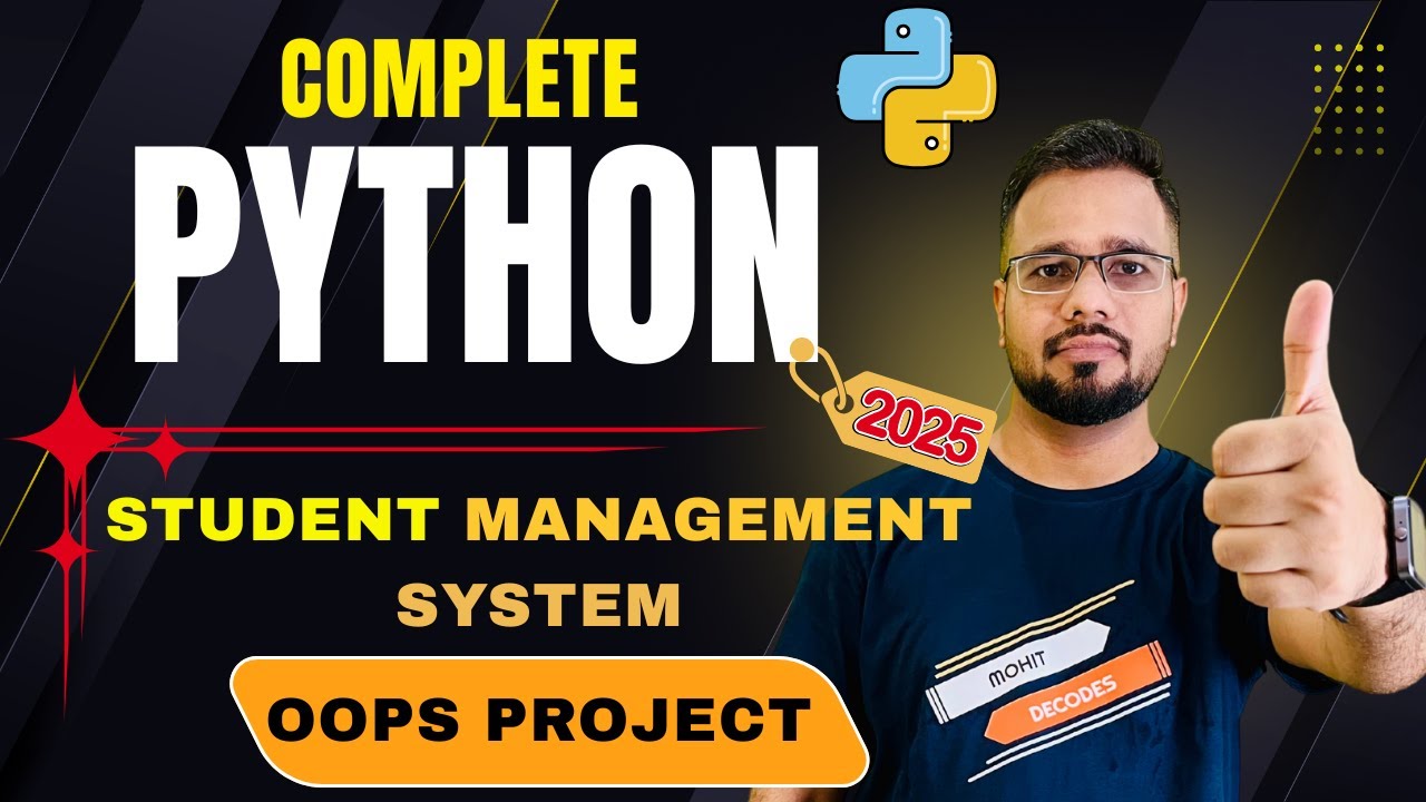 Student Management System Project in Python | OOP + CLI Menu App