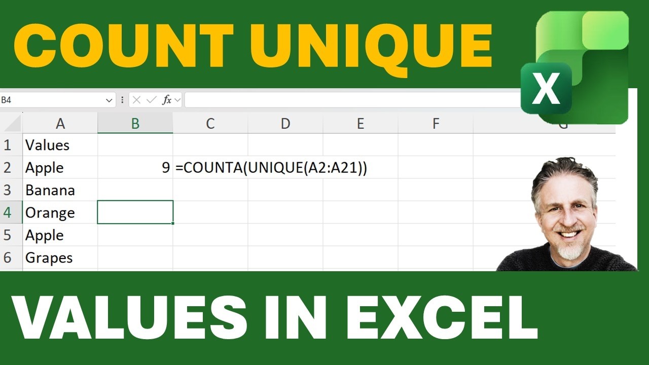 Excel - Count Unique Values